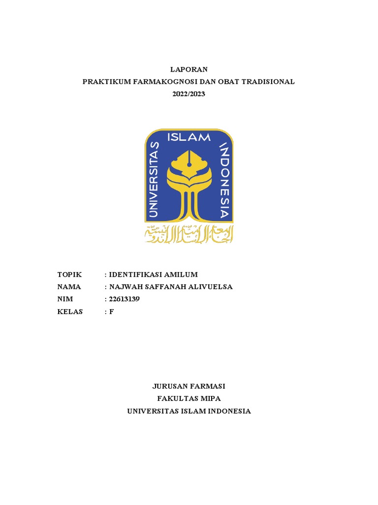 Laporan Amilum | PDF Laporan Amilum | PDF