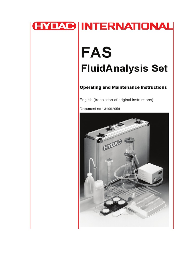 FAS Manual | PDF | Pump | Filtration