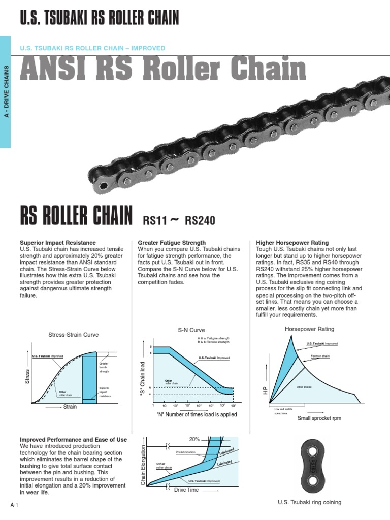 UST Chain Catalog - Drive Chains | PDF | Strength Of Materials ...
