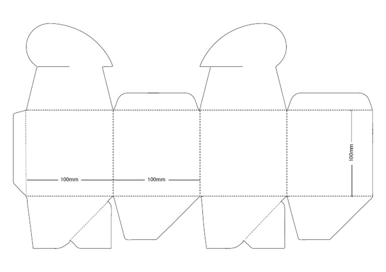 Plantilla De Caja En Forma De Corazón Pdf