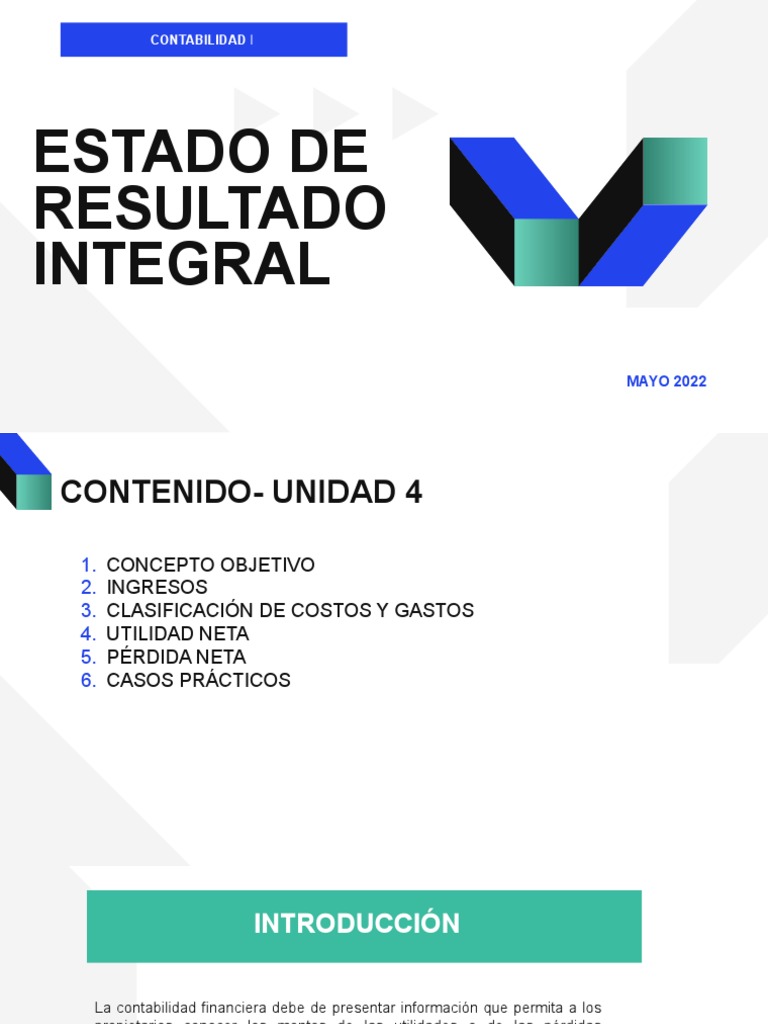 Unidad 4 - Estado de Resultado Integral | PDF | Estado de resultados ...