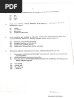CSEC Biology Past Papers 1 - 2021 | PDF