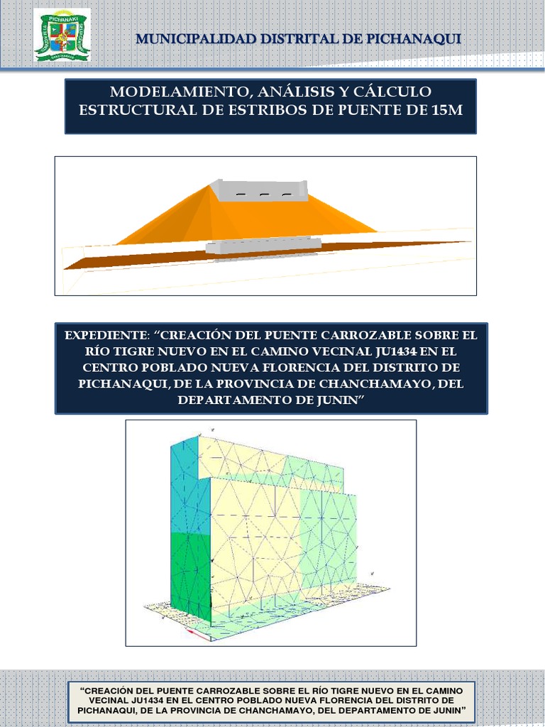 Memoria de Cálculo Estructural Estribo | PDF | Fundación (Ingeniería ...