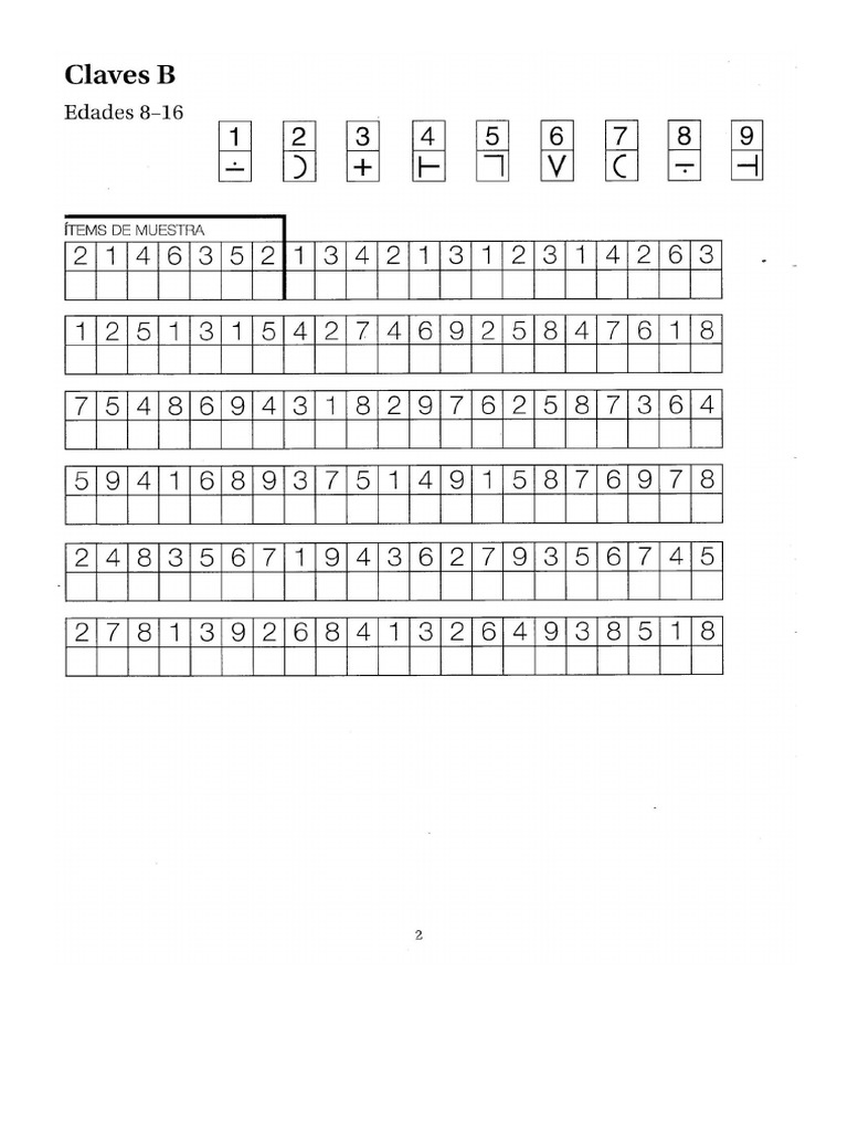 Claves Búsqueda de Simbolos B | PDF