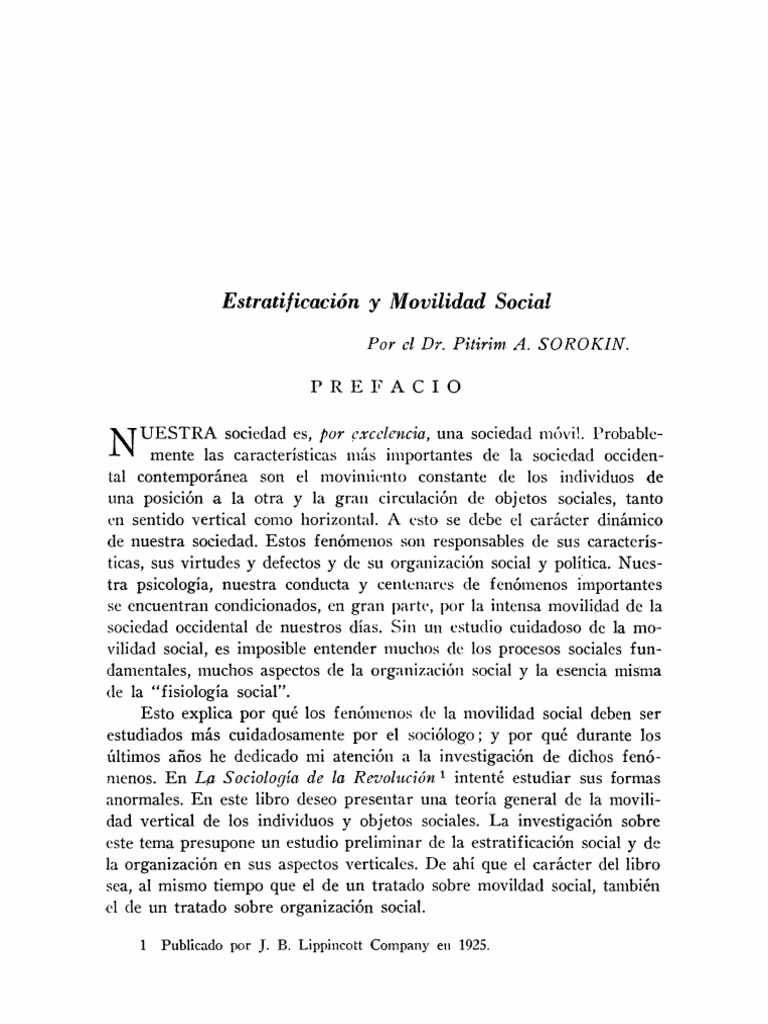 Estratificación y Movilidad Social: Explorando los conceptos de espacio ...