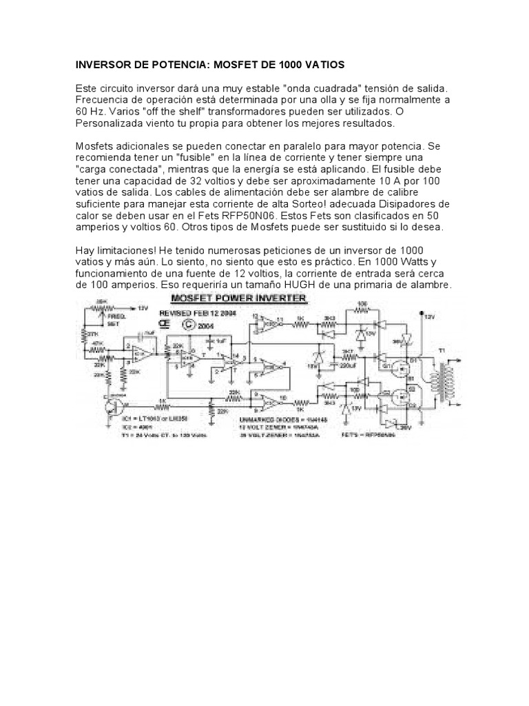 Inversor de Potencia | PDF