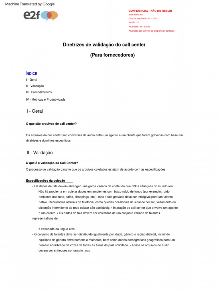 Call Center Audio Validation | PDF | Centro de atendimento | Informática Call Center Audio Validation | PDF | Centro de atendimento | Informática