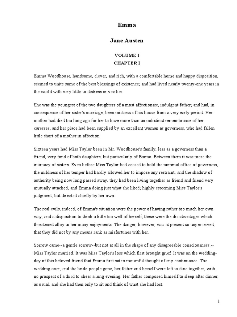 Emma Jane Austen | PDF | Emma (Novel)