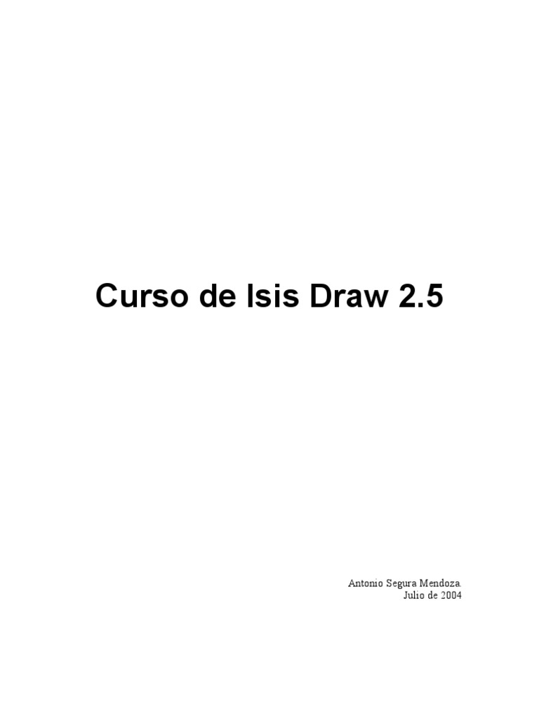Curso Isis Draw Antiguo | PDF | Point and Click | Enlace químico