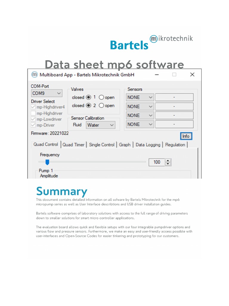 mp6 Software Datasheet | PDF | Usb | Device Driver