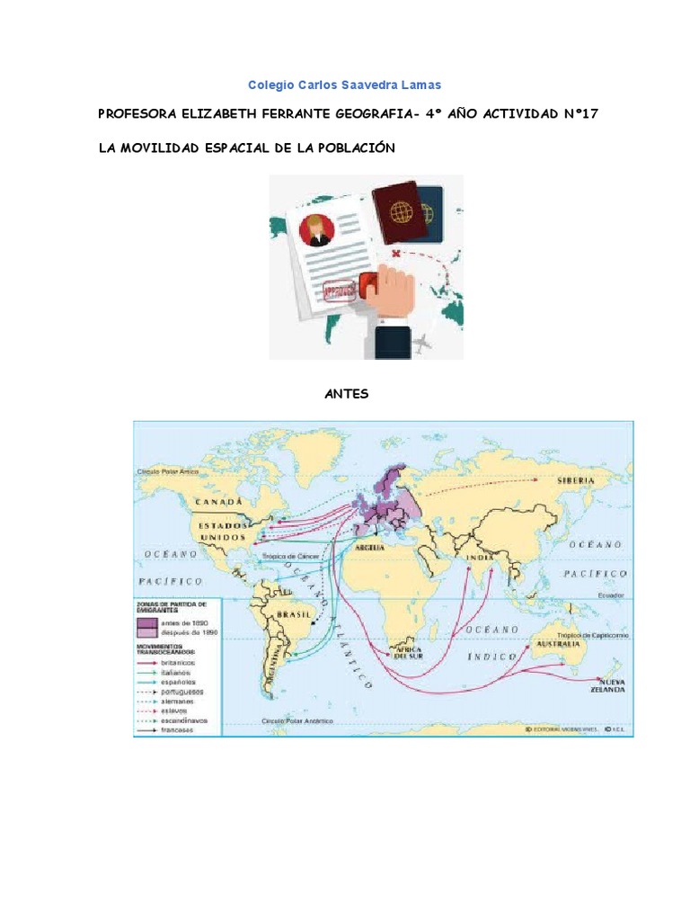 4°A - Actividad #17 | PDF | Migración humana | Inmigración