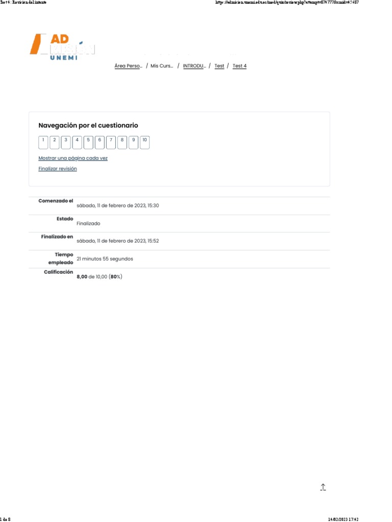 Recopilación Test4 Merged | PDF | Ensayos | Cuestionario
