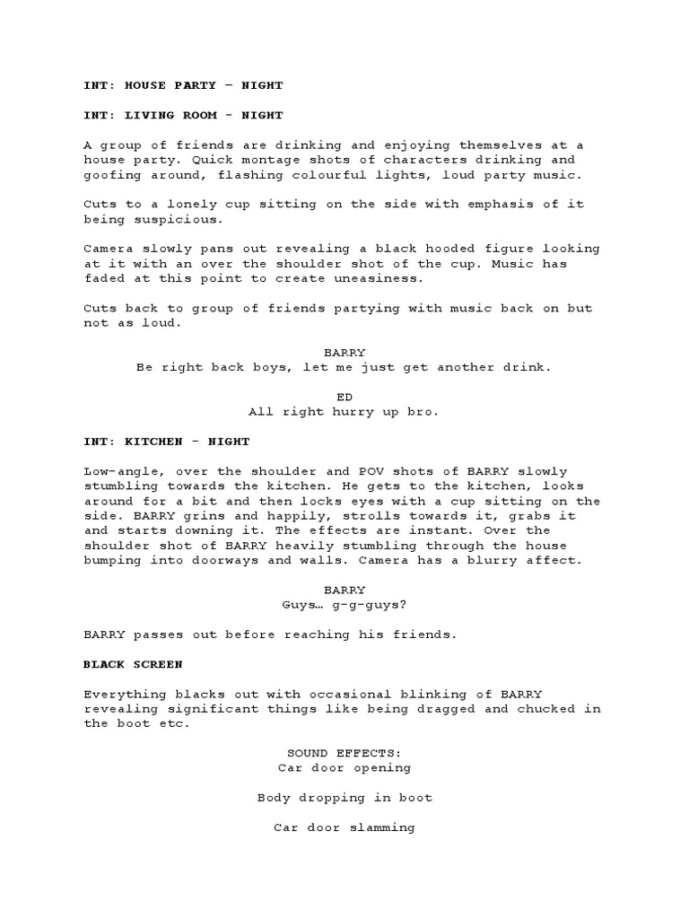 Horror Script | PDF