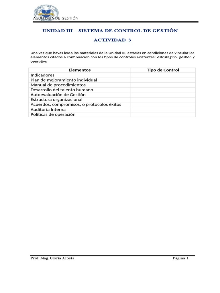 Actividad 3 - Unidad 3 | PDF