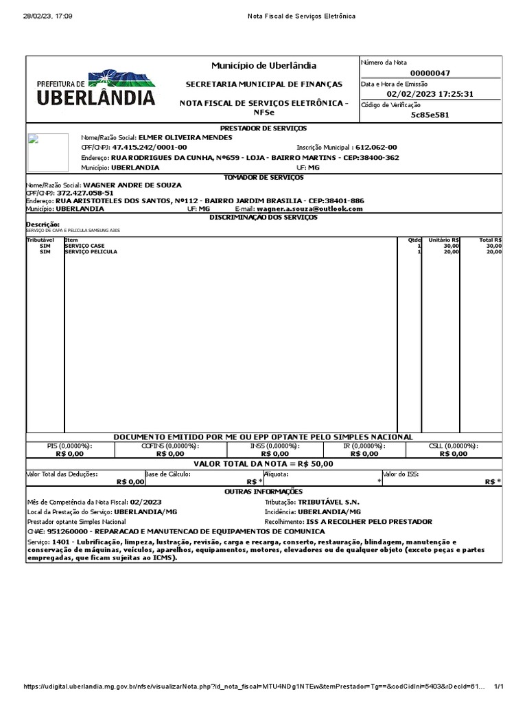 Nota Celular | PDF | Business