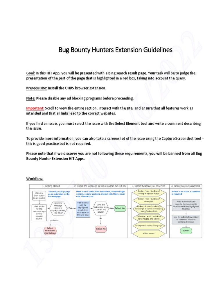 Bug Bounty Hunters Extension Guidelines 12062022 | PDF | Screenshot ...