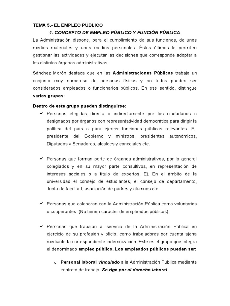 Tema 5 2 | PDF | Gestión de recursos humanos | Gobierno