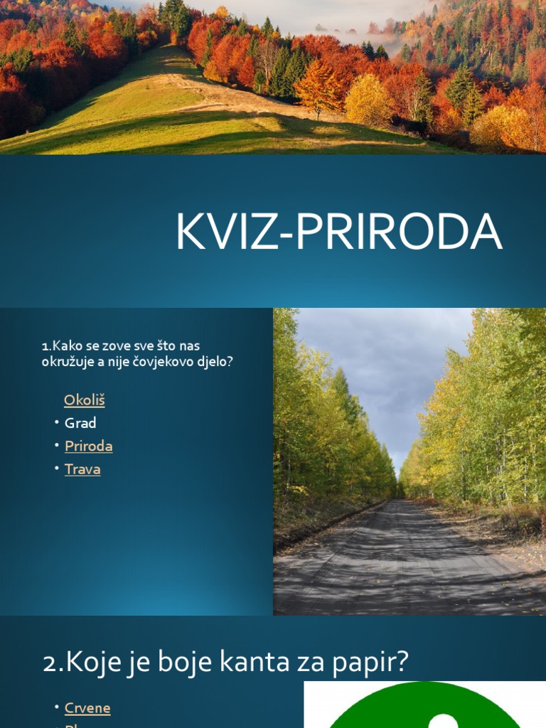 Kviz Priroda | PDF