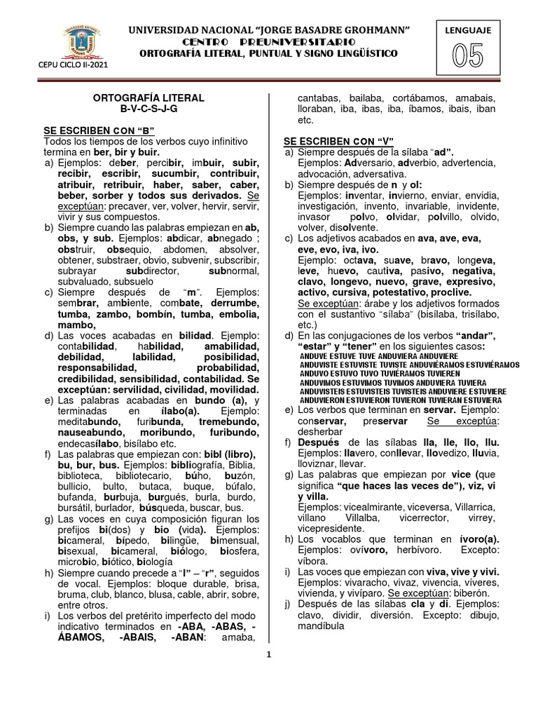 Práct. 05 - Lenguaje | PDF | Coma | Oración (Lingüística)