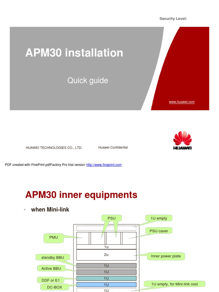 APM30 Installationv1 | PDF | Electronics | Equipment