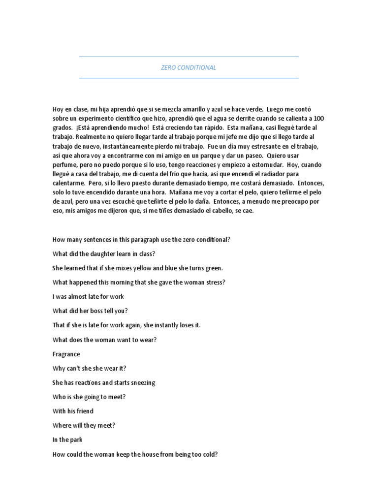 Zero Conditional | PDF