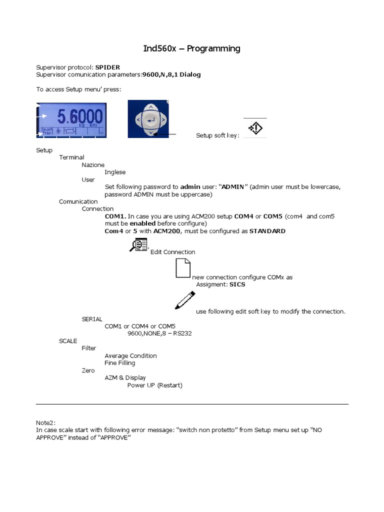 Ind560-Setting&Calibration V.1 | PDF | Computer Architecture | System ...