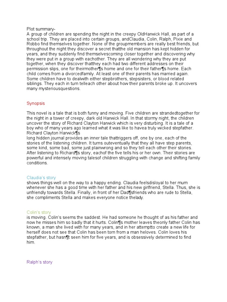 Plot Summary | PDF | Plot (Narrative) | Narration