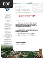 Barangay Summons for Mediation Cases | PDF | Conflict (Process ...