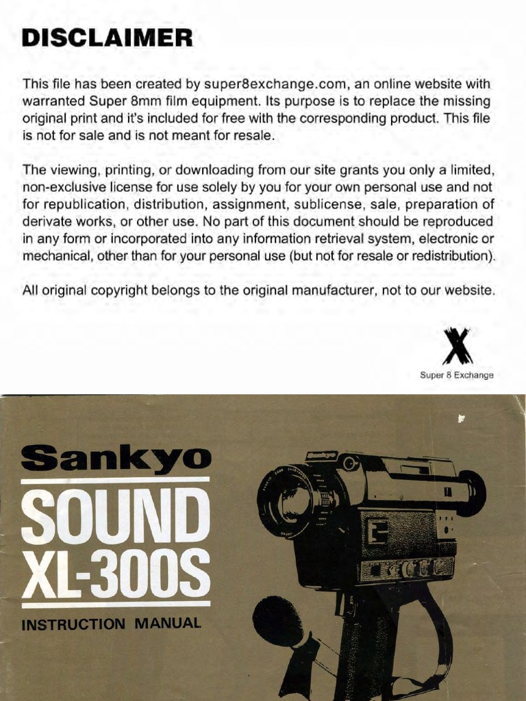 Sanko XL3002 | PDF | Camera Lens | Exposure (Photography)