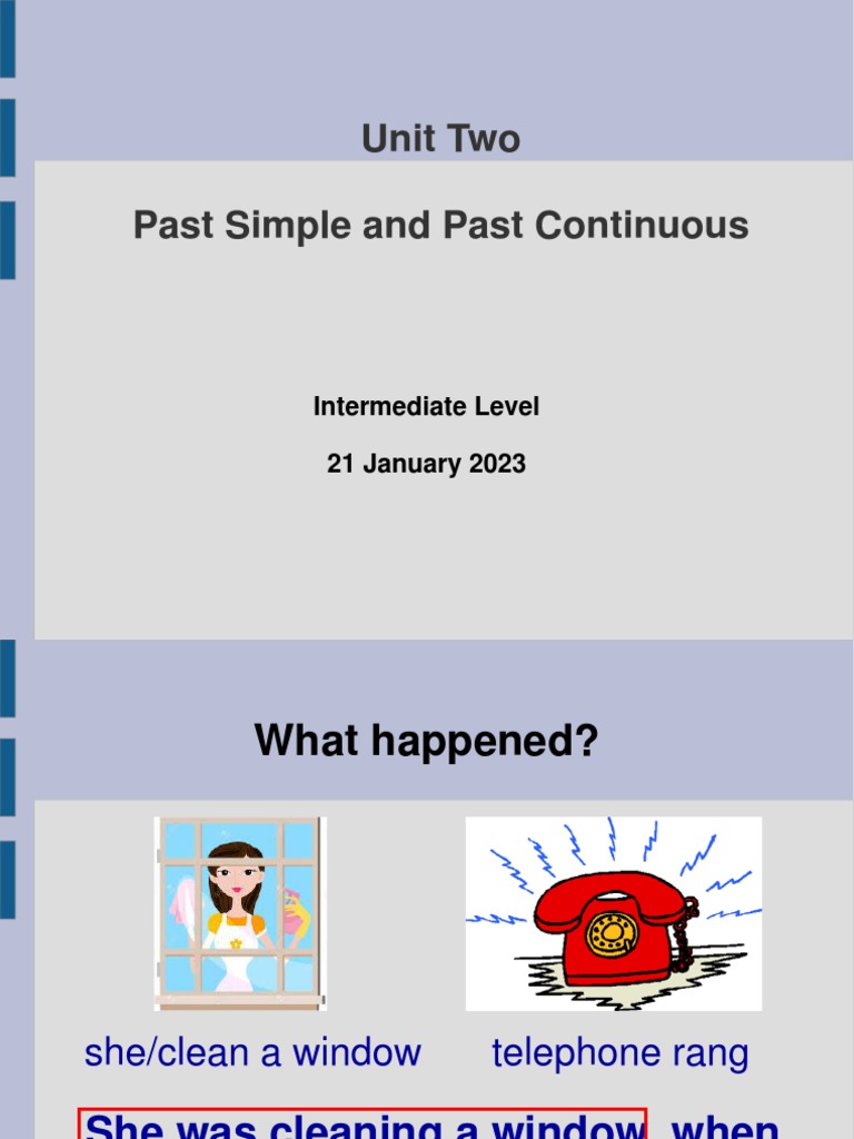 2.2 Past Simple - Past Continuous | PDF | Verb | Human Communication
