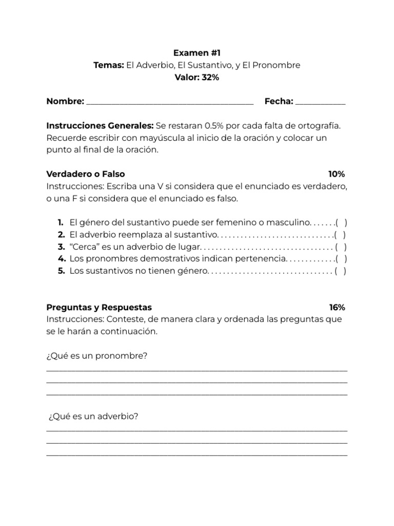 Examen #1 | PDF | Idiomas | Estudios de idiomas extranjeros