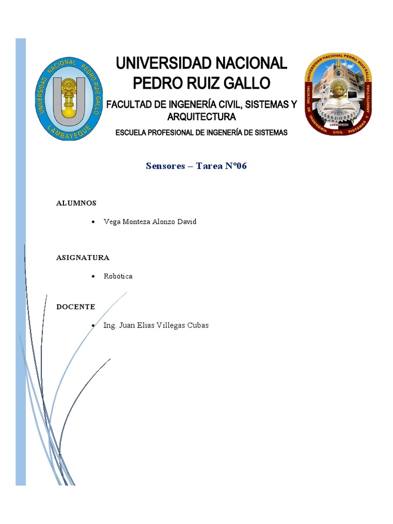 Tarea 6 | PDF | Arduino | Sensor