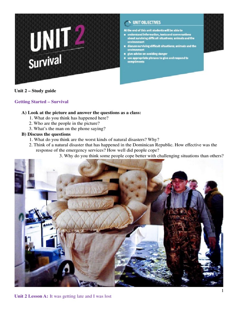 Unit 2 - Study Guide | PDF | Subject (Grammar) | Sentence (Linguistics)