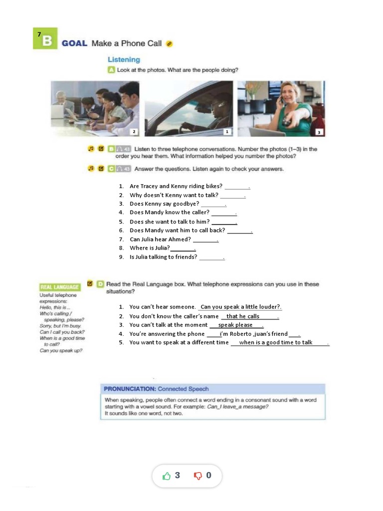 Conversation Scenarios and Responses | PDF