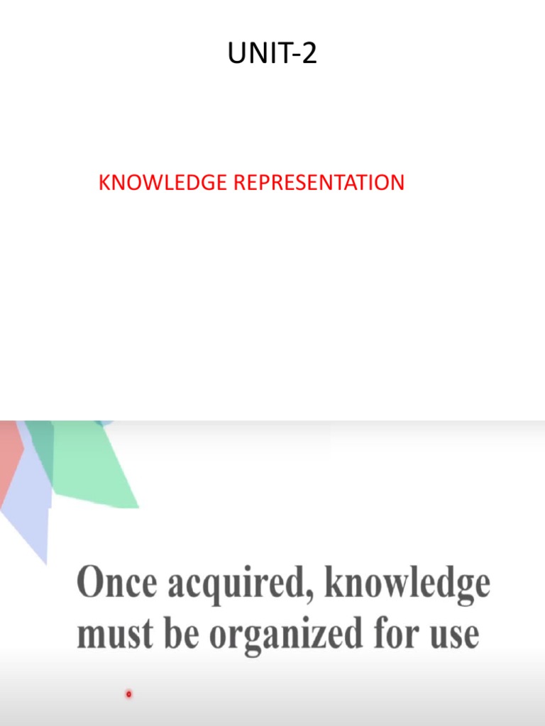 Knowledge Representation Techniques | PDF