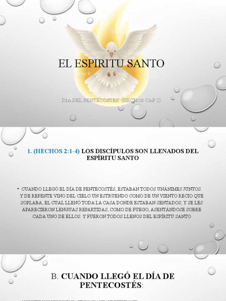 El Espiritu Santo | PDF | espíritu Santo | Jesús