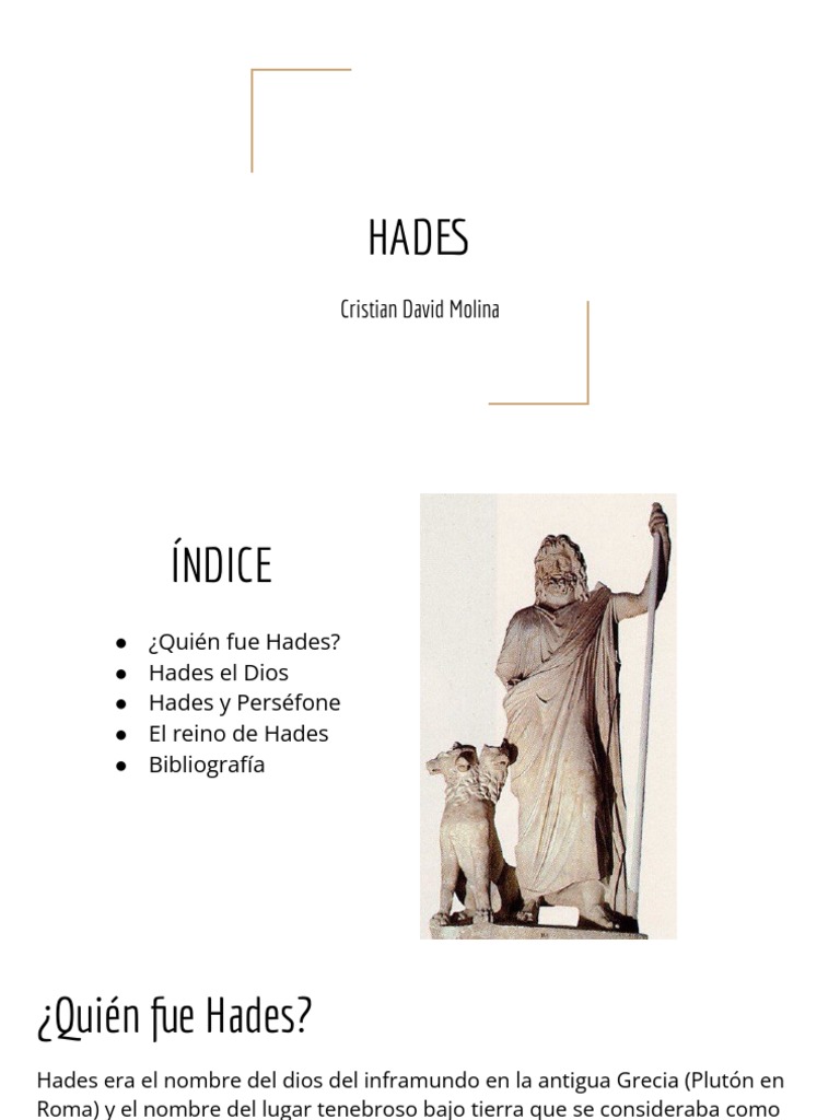 HADES | PDF | infierno | Inframundo griego