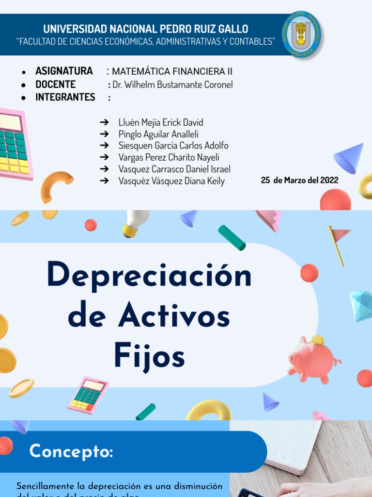 Mate Financiera II | PDF | Depreciación | Contabilidad