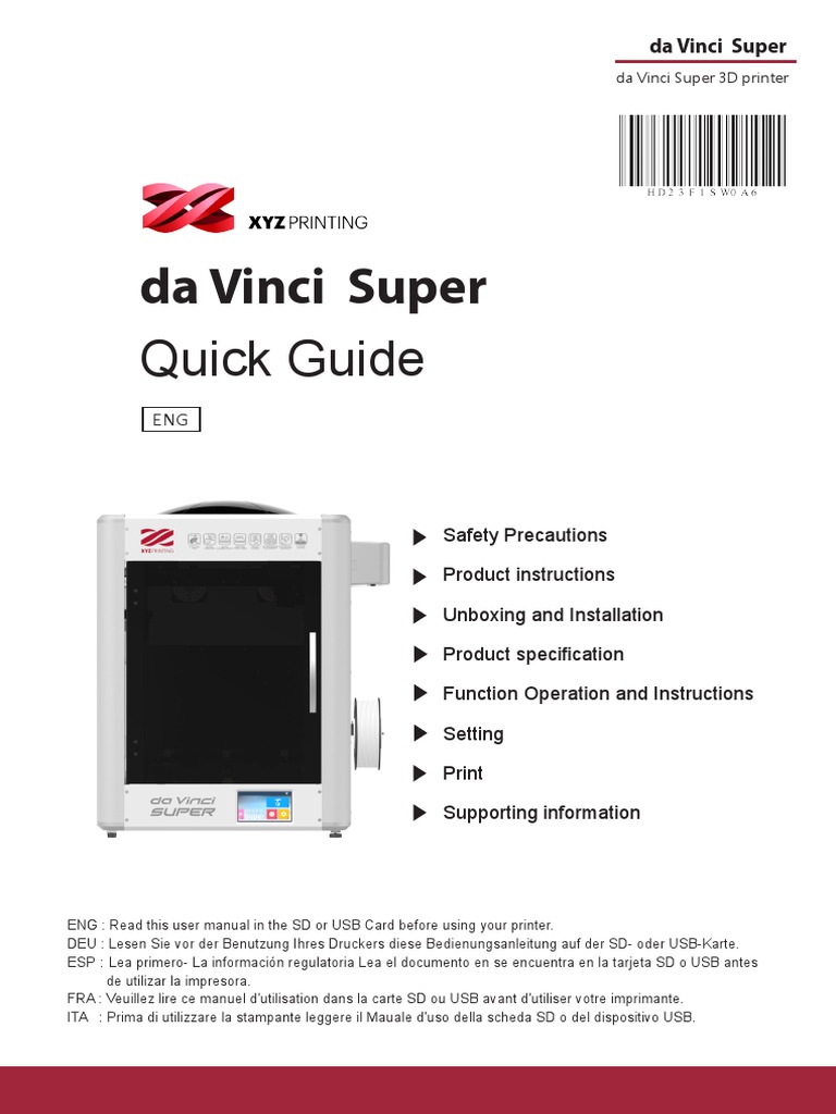 (Hd23f1sw0a6) Super Quick Guide - Eu | Download Free PDF | Computer Network | Printer (Computing)