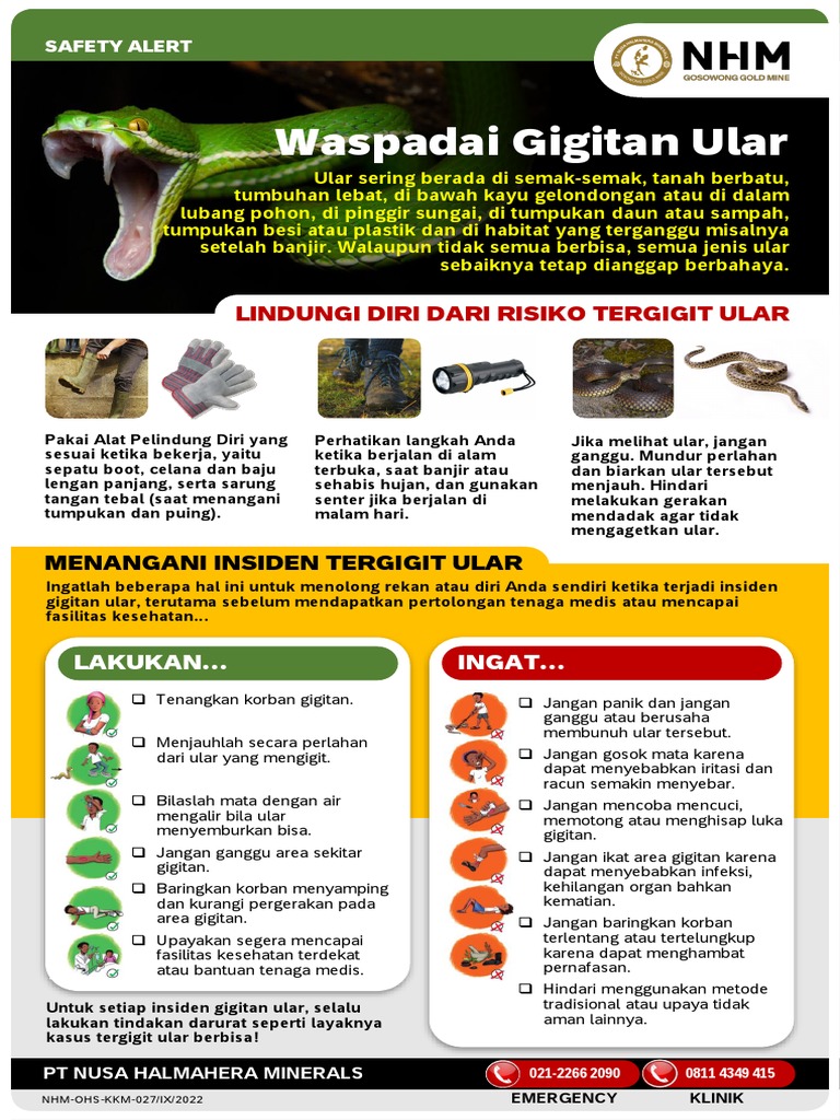 Waspada Gigitan Ular.JPEG | PDF