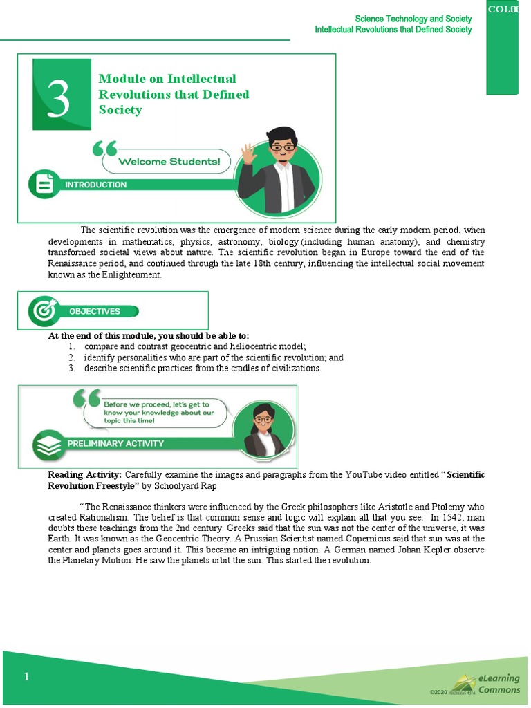 COL007 - Module No. 3 - v5GA | PDF | Science | Scientific Revolution