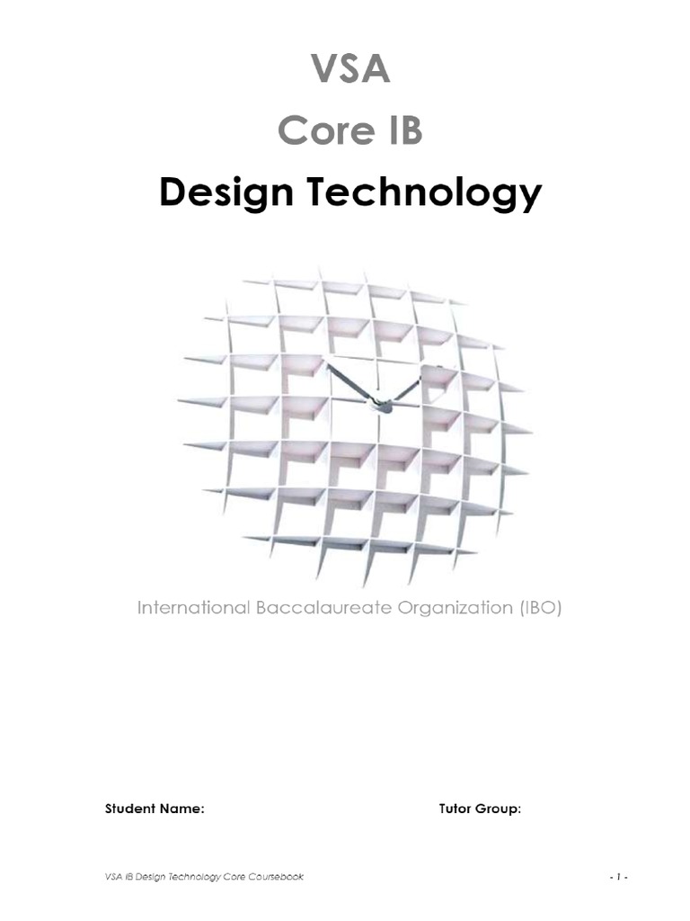 Core IB - Technology - Design | PDF