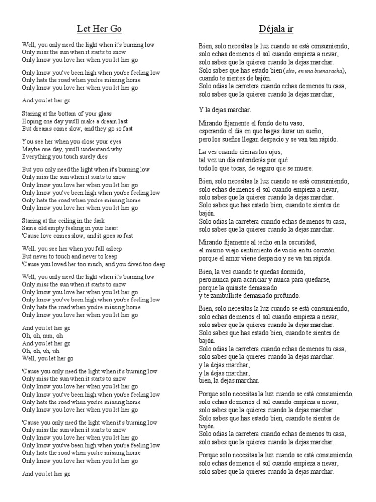 The Lyrics in English and Spanish. | PDF | Música grabada | Álbumes