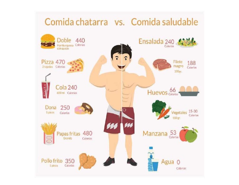 Comida Chatarra Vs Saludable | PDF