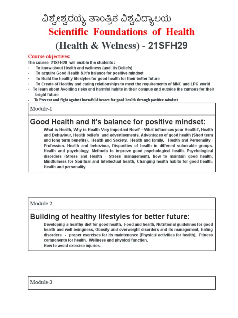 Scientific Foundations of Health | PDF | Mental Health | Cardiovascular ...