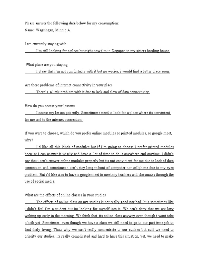 Activity 2 - Wagsingan, Minnie A. Facilitating Learner | PDF | Educational Technology ...