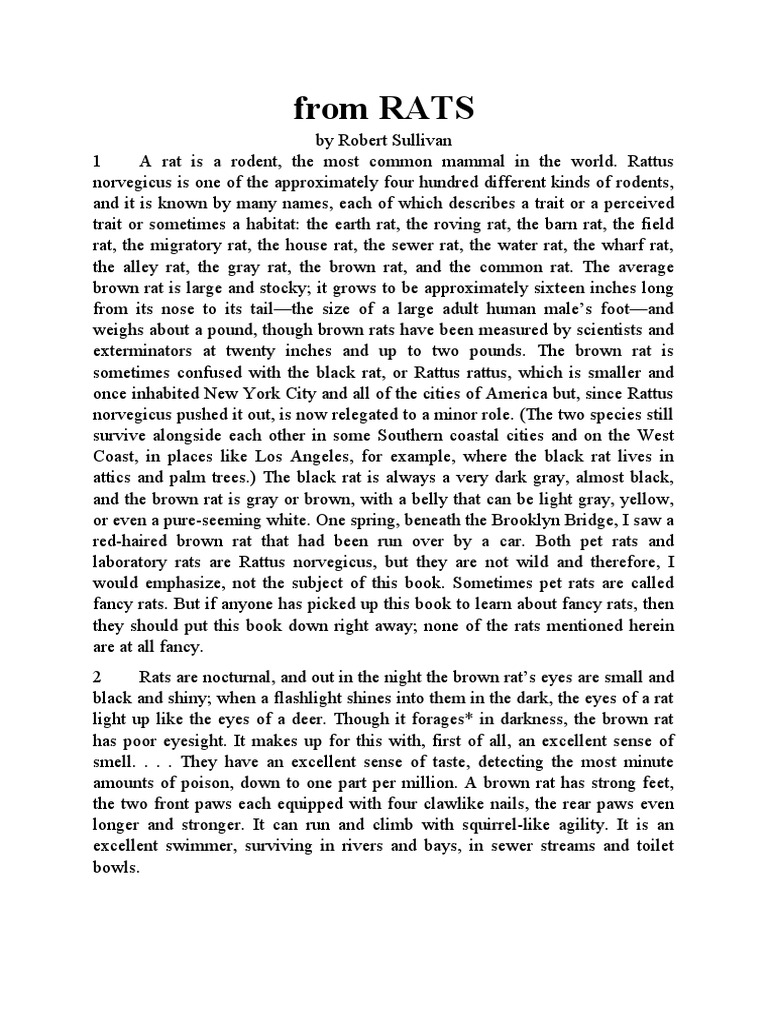 From RATS | PDF | Rodent