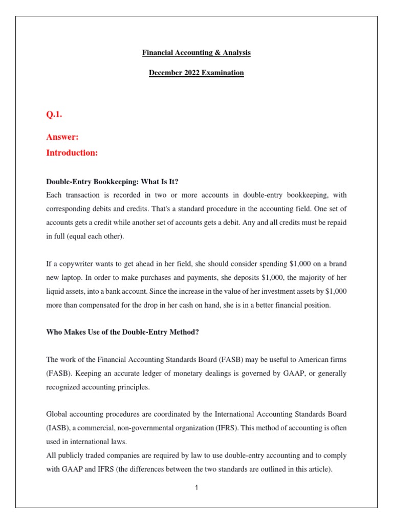 Financial Accounting | PDF | Balance Sheet | Debits And Credits