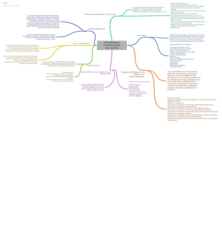 Programas Prioritarios Del Mspas | PDF | Rabia | VIH / SIDA