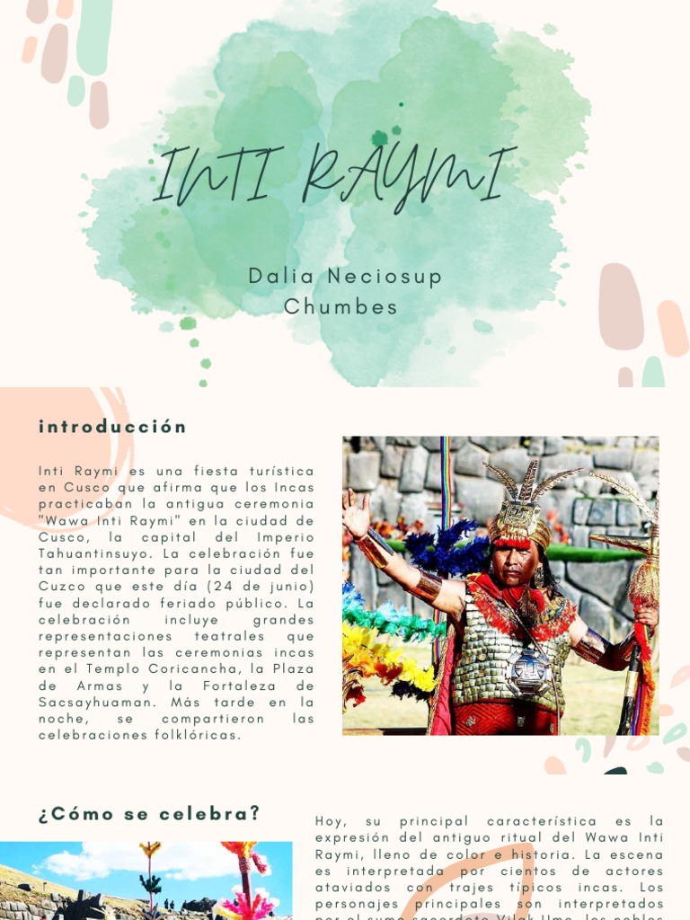 Inti Raymi | PDF | Imperio Inca | Andes